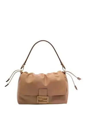Fendi Large Mamma Baguette Shoulder Bag - Brown