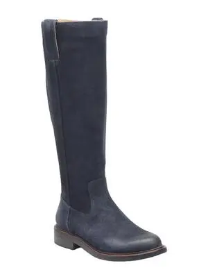 SOFFT Leather Knee High Boots Blue