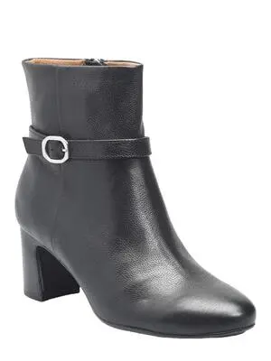 SOFFT Leather Ankle Bootie - Black