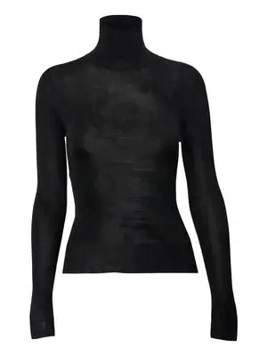 Carolina Herrera Turtleneck Long-sleeve Sweater - Black