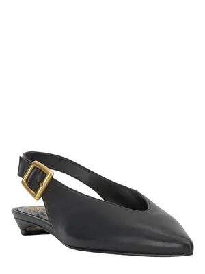 Vince Camuto Valther Pointed-toe Slingback Flat - Black