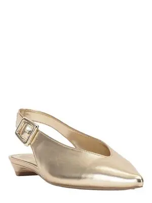 Vince Camuto Valther Pointed-toe Slingback Flat - Egyptian Gold