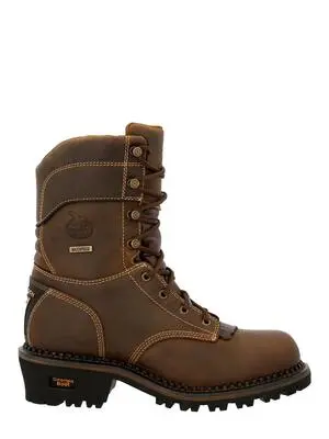 GEORGIA BOOT Amp Lt Logger Composite Toe Work Boot - Brown