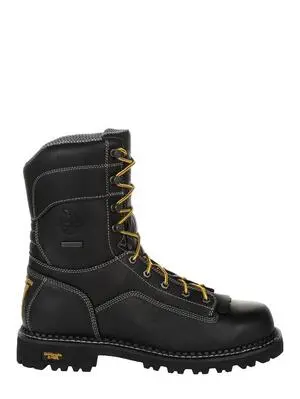 GEORGIA BOOT Logger Composite Toe Work Boots - Black