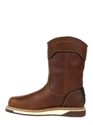GEORGIA BOOT Amp Lt Wedge Waterproof Pull-on Work Boots - Brown