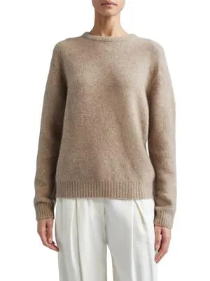 Partow Cashmere And Silk Crewneck Sweater - Oatmeal