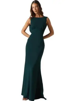 Coast Cowl Back Maxi Dress - Emerald