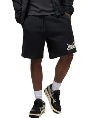 JORDAN 9-inch Logo Sweat Shorts Black/white