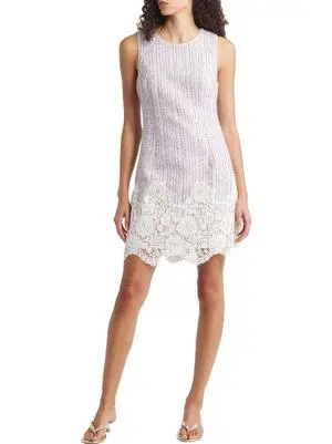 Lilly Pulitzer® Sharone Lace Bouclé Sheath Dress - Pink Bliss Blushing Boucle