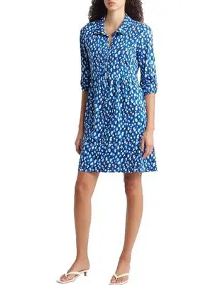 LILLY PULITZER® Saralyn Shirtdress - Starlight Navy Animal