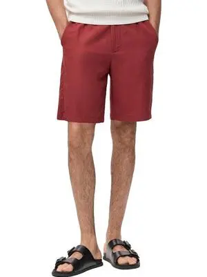 Mango Elastic Waist Shorts Cherry