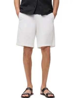 Mango Elastic Waist Shorts - Off White