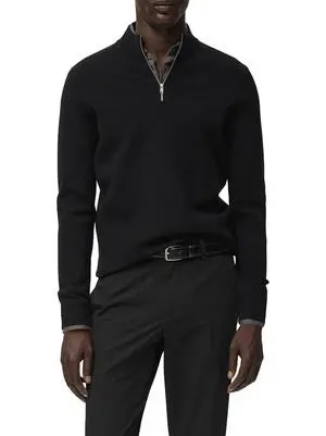 MANGO Quarter Zip Sweater