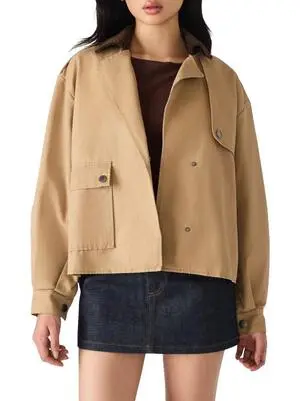 Steve Madden Luisa Twill Jacket - Tan