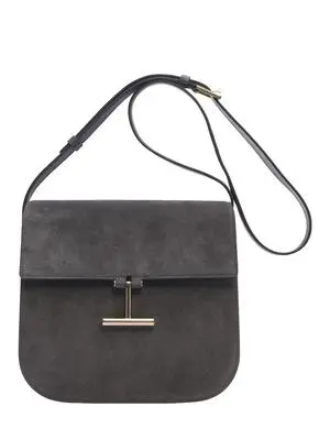 TOM FORD Smooth Suede Crossbody Bag - 1g007 Grey