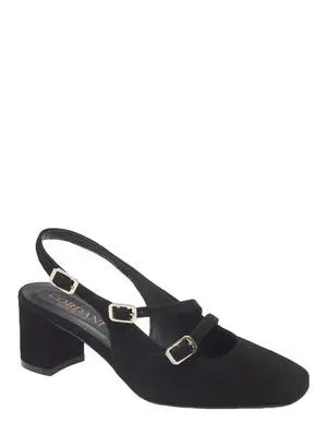 Cordani Gavin Slingback Pump - Black Suede