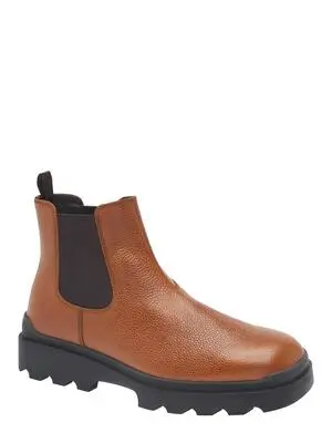 Prada Lug Sole Chelsea Boot - Cuoio