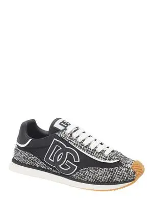 Dolce & Gabbana DG Cushion Mixed Media Sneakers 89697 Bianco/nero