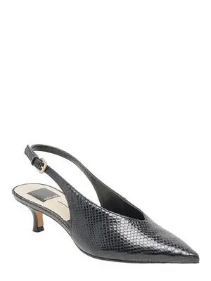 Dolce Vita Alenna Slingback Pumps - Noir Embossed