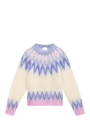 Isabel Marant Nicolas Mohair Blend Sweater Blue