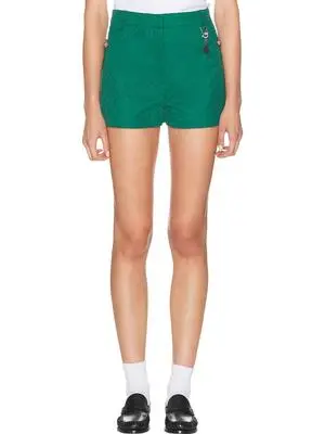Casablanca Monogram Short - Evergreen