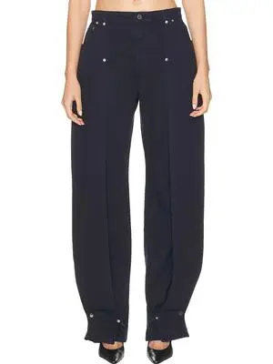 Jean Paul Gaultier Overdyed Upper Panel Denim Trouser - Navy