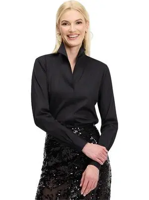 SARAH ALEXANDRA Signature Stretch Shirt - Black
