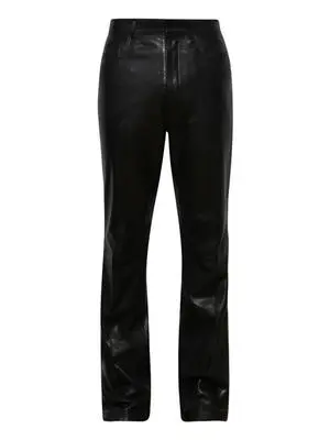 Amiri Boot-cut Leather Pant - Black