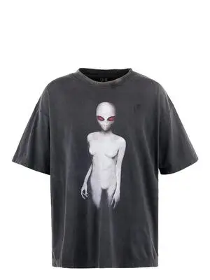 SAINT MXXXXXX Alien Short Sleeve Tee - Black