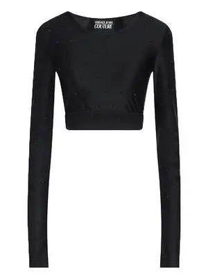 Versace Top In Polyester And Elastane - Black