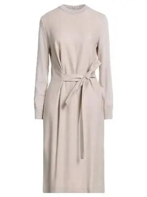 Peserico Midi Flared Dress - Beige