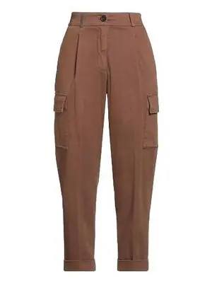 Peserico Cotton Blend Cargo Pants - Brown