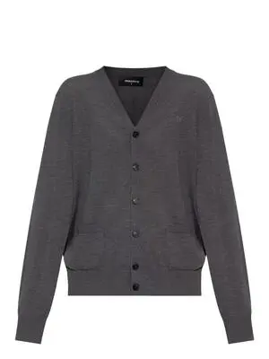 Dsquared2 Button-up V-neck Cardigan - Grey