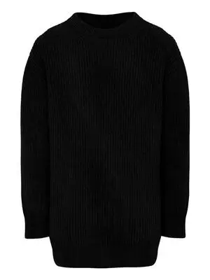 MAISON MARGIELA Ribbed Crewneck Sweater - Black