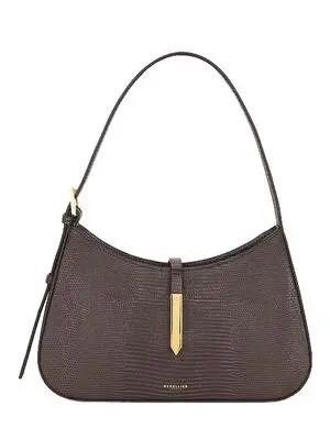 DEMELLIER Tokyo Handbag - Espresso Lizard Effect