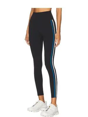 Splits59 Ella High Waist 7/8 Legging - Black & Stone Blue