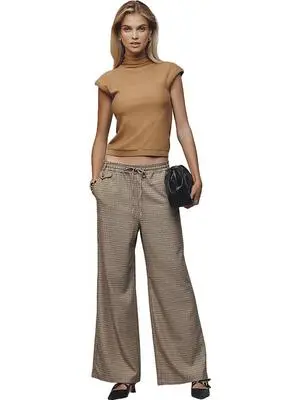 MAEVE Tie-Front Menswear Pull-On Pants