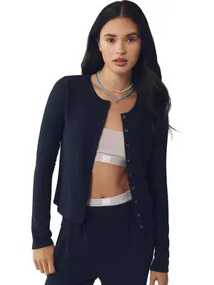 Velvet By Graham & Spencer Raya Button-front Top - Navy