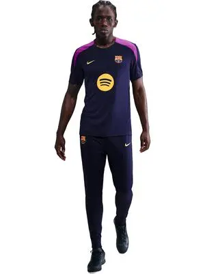 Nike Fc Barcelona Strike Dri-fit Soccer Knit Track Pants - Purple