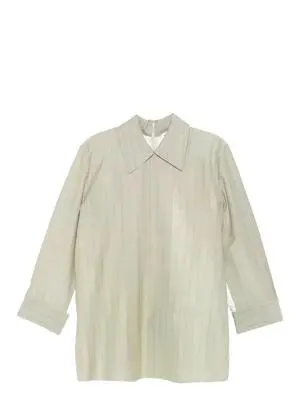 JIL SANDER Pinstripe Panelled Shirt - Neutrals