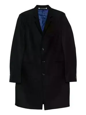 Paul Smith Wool-blend Three-button Coat - Black