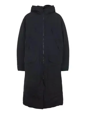 Y3 Hooded Flap-pocket Coat - Black