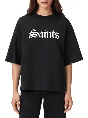 ALLSAINTS Saint Amelie Tee - Black