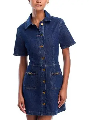Paige Clementine Denim Mini Dress - Bijoux