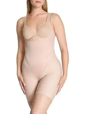 Spanx Open Bust Bodysuit - Champagne