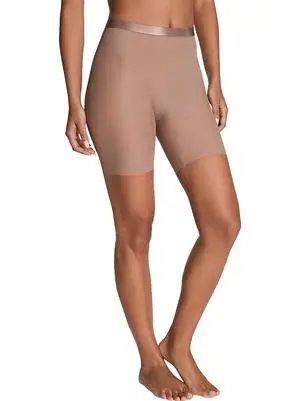Spanx Sheersense Mid-thigh Short - Cafe Au Lait