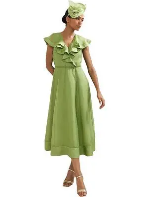 PHASE EIGHT Annette Frill Dress - Green