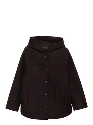 ROSSO 35 Hooded Coat - Black