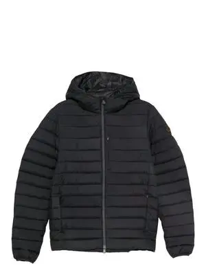 SAVE THE DUCK Quilted Hooded Jacket - Grey