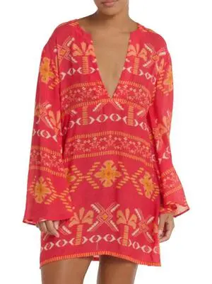 HERMOZA Colette Cover-up Dress - Red